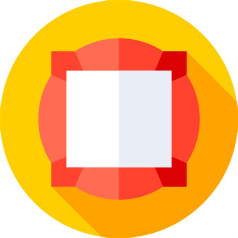Frame Flat Circular Flat Icon