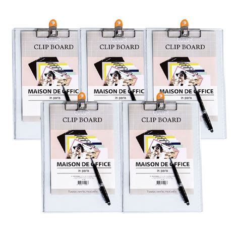 메종드 스프링 펜꽂이 클립보드 A4 결재판 서류철 투명 5개 A4클립보드 파일꽂이 서류받침 홈플러스 판매자택배