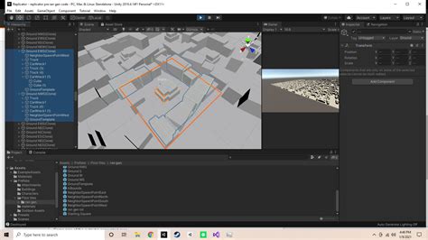 unity game engine procedural world generator spawns overlapping