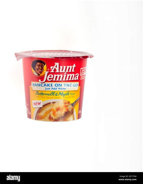 Aunt Jemima Buttermilk Maple Pancake On The Go Cup Stock Photo Alamy