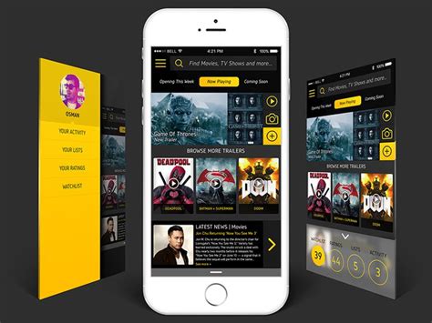 Imdb Mobile App Unoffical Re Design Mobile App Streaming Tv App