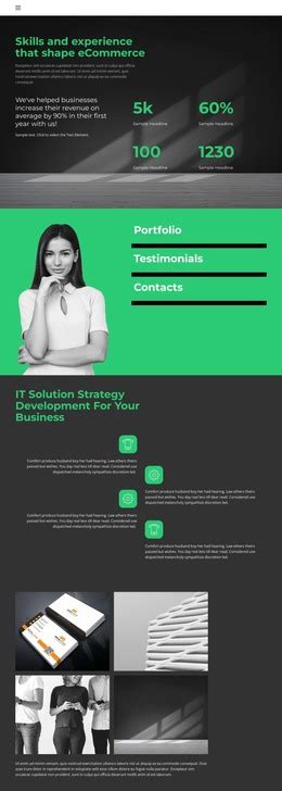 business development level css template by nicepage