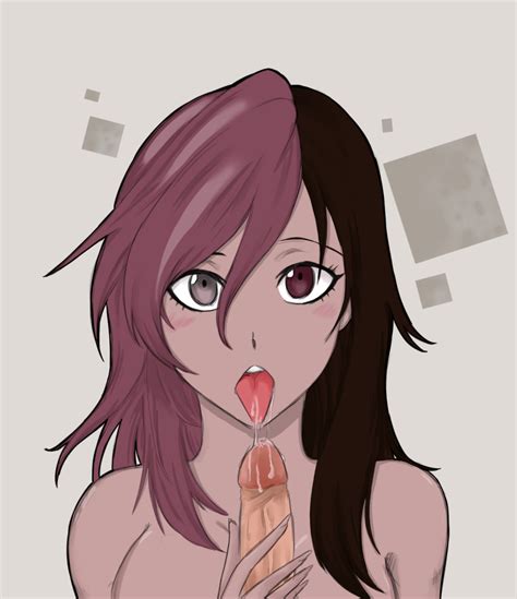 Rule 34 Aima Zero Fellatio Heterochromia Neo Rwby Oral Pink Hair Rwby Two Tone Hair 6897871