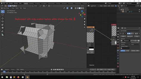 Displacement Displace Modifier Does Not Work In 281 Blender Stack