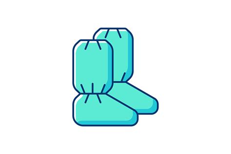Medical Boot Covers Rgb Color Icon Outline Icons ~ Creative Market