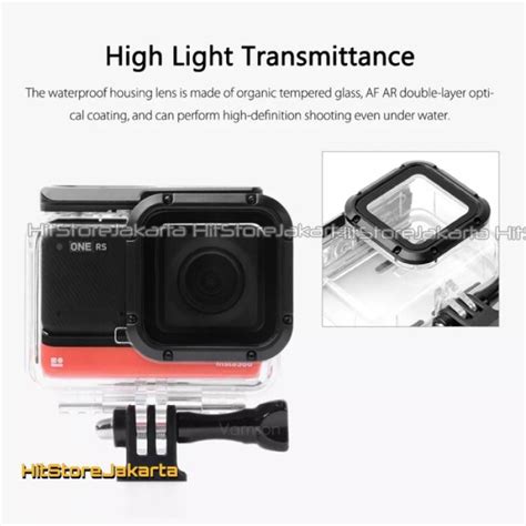 Jual Waterproof Case For Insta360 One Rs 4k Red Filter Housing Anti Air Di Seller Haileyy Shop