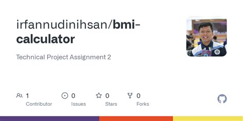 GitHub Irfannudinihsan Bmi Calculator Technical Project Assignment