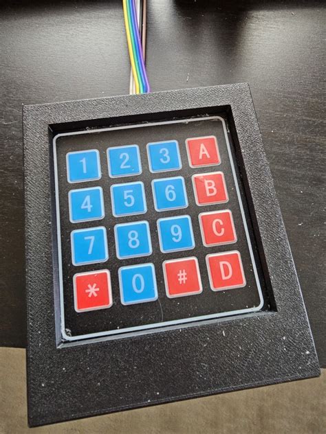 4x4 Membrane Keypad By Ebarnes Download Free Stl Model