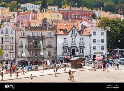 Sintra Portugal August 14 2017 Praca Da Republica Or Republic