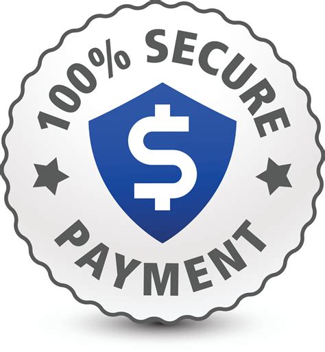 100 Percent Secure Payment Badge With Shield And Dollar Sign Isolated On White Background