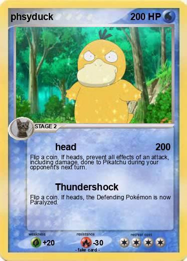 Pokémon Phsyduck Head My Pokemon Card