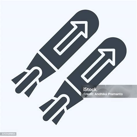 아이콘 미사일 군사 기호와 관련이 있습니다 글리프 스타일 편집 가능한 디자인 1 개념에 대한 스톡 벡터 아트 및 기타 이미지 개념 개발 경제 Istock