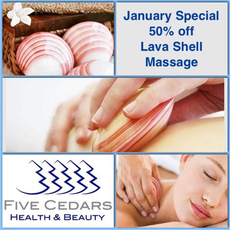 Sold Out January Special Offer 50 Off Lava Shell Massage Five Cedars