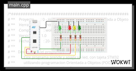 0 Hola Led C Stm32 Wokwi Esp32 Stm32 Arduino Simulator