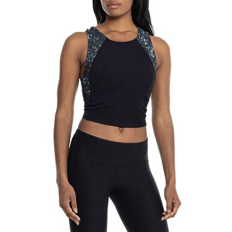 Spyder Cropped Tank Top Built In Bra