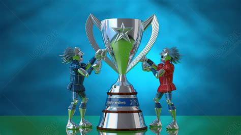 트로피를 제시하는 두 로봇의 3d 렌더링 3d 렌더링에 대한 스톡 사진 또는 비디오 트로피 배경 스톡 사진 배경 로피 배경 이미지 Hd 트로피 스톡 사진 로피