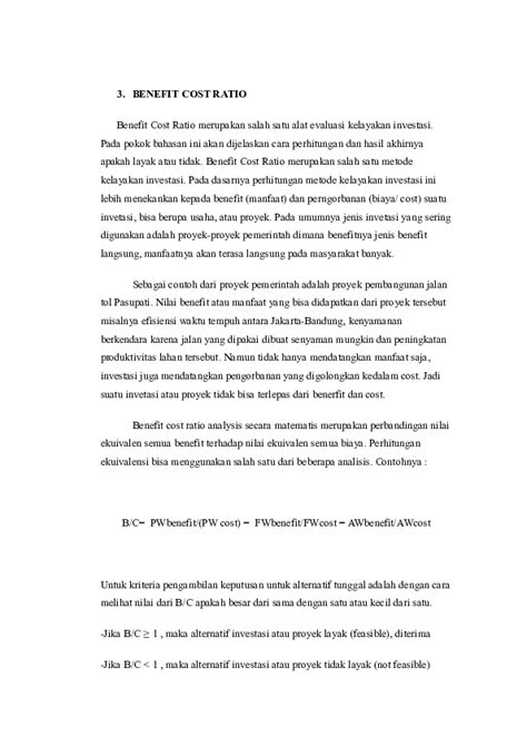 Doc Benefit Cost Ratio