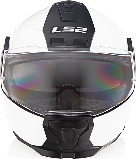 Ls2 Horizon Solid Modular Motorcycle Helmet Gloss White Speed Addicts