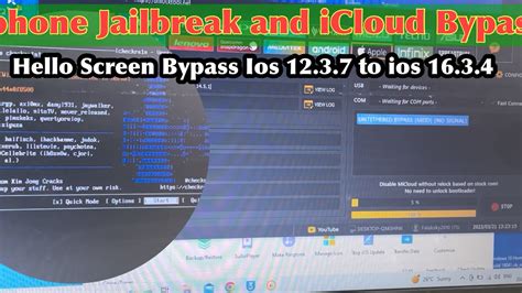 Hello Screen Bypass Ios To Ios Iphone P ICloud Remove Jailbreak Iphone P