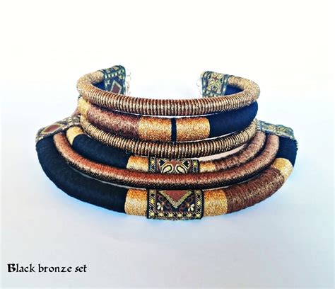 African Choker Necklace African Jewelry Ethnic Jewelry Rope Jewelry