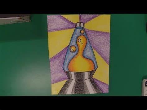 How To Draw A Lava Lamp Th And Th Grade YouTube Lava Lamp Drawings Oil Pastel Art