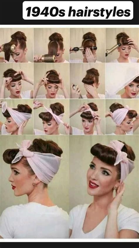 S Hairstyles Pinterest Rockabilly Hair Vintage Hairstyles Tutorial Scarf Hairstyles