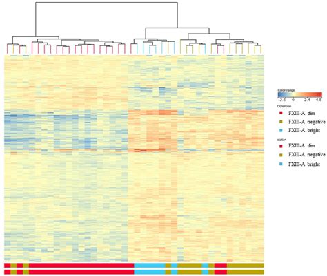 Gene Expression Signatures According To Fxiii A Protein Expression