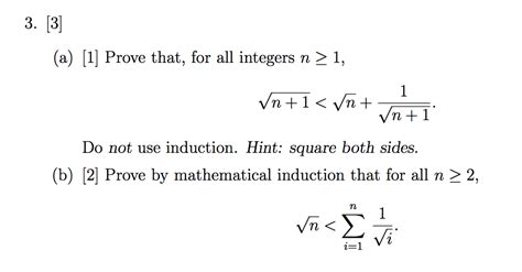 Solved 3 3 A 1 Prove That For All Integers N 21 N 1 Chegg Com