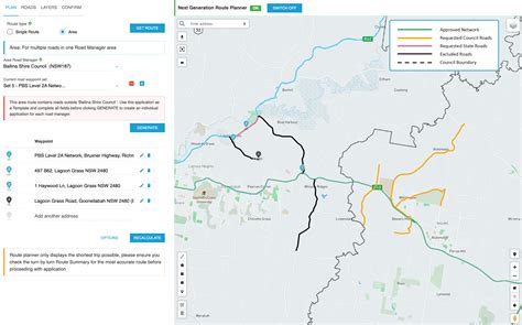 Routing Single Route And Area Difference NHVR