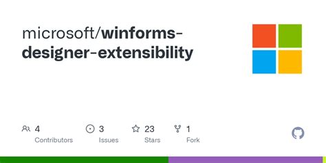Labels Microsoft Winforms Designer Extensibility GitHub