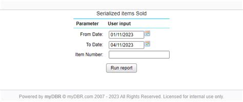 Report Serialized Items Sold Serviceworks Academy