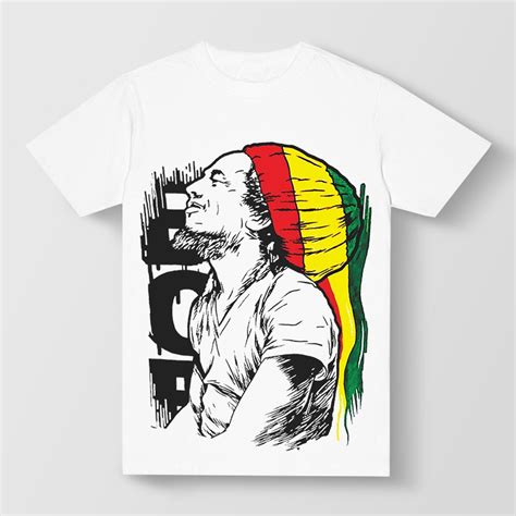 พร้อมส่ง ใหม่ เสื้อยืดลําลอง ผ้าฝ้าย 100 แขนสั้น พิมพ์ลาย Bob Marley Rasta Reggae Rege Slank