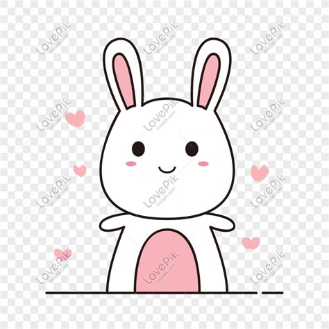 귀여운 토끼 Png 일러스트 무료 다운로드 Lovepik