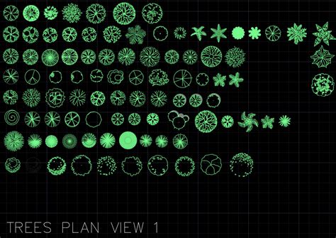 Tree Plan Autocad