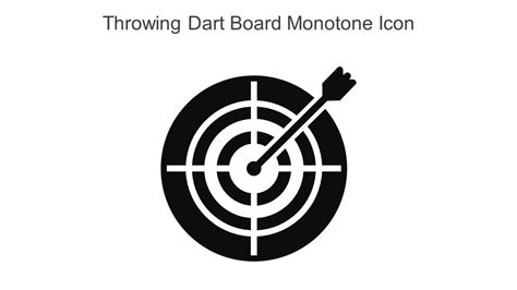 Throwing Dart Board Monotone Icon In Powerpoint Pptx Png And Editable Eps Format Ppt Presentation