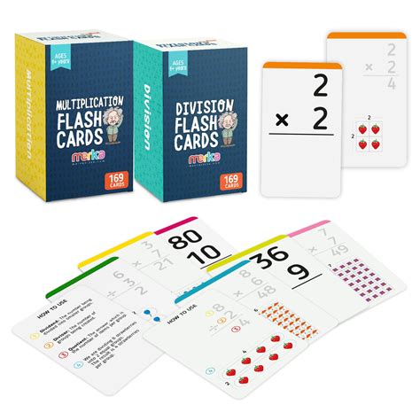 Buy Merkamathematics Flash Cards 338 Cards In Total Math Flash Cards Multiplication And