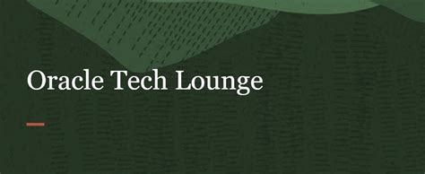 Oracle Tech Lounge Proact It Latvia