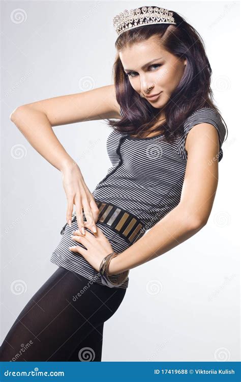 Beautiful Princess With Crown Stock Photo Image Of Crown Lady