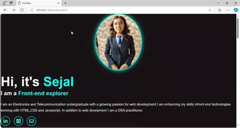 Sejal Shinde On Linkedin Portfolio Webdevelopment Techjourney