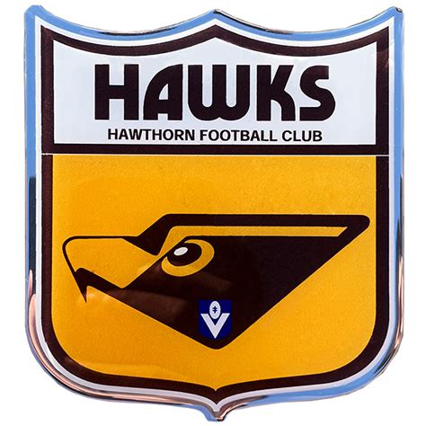 Hawthorn Hawks Retro Decal Fan Emblems