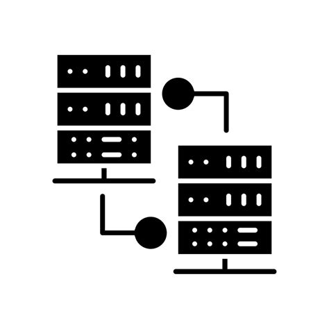 Database Server Icon Concept Illustration Glyph Symbol Flat Sign