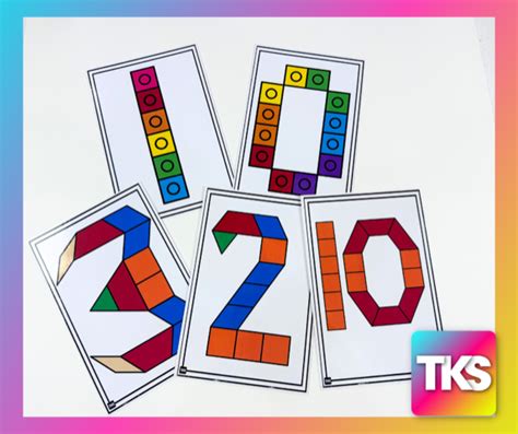 Build It Up Letters And Numbers Pattern Block And Counting Cube Mats The