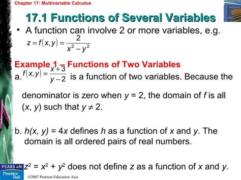 Chapter 17 Multivariable Calculus Ppt