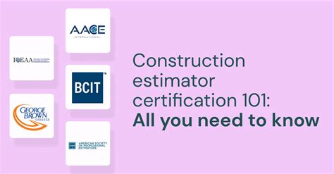 Construction Estimator Certification 101 All You Need To Know Bridgit
