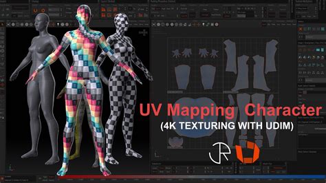 Uv Mapping Character 4k Udim Youtube