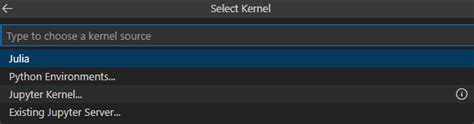 What Is The Appropriate Workflow For Running Jupyter Notebookes In Vscode With Ijulia Jupyter