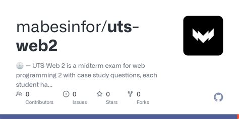 Github Mabesinfor Uts Web Uts Web Is A Midterm Exam For Web Programming With Case
