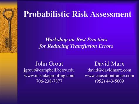 Ppt Probabilistic Risk Assessment Powerpoint Presentation Free
