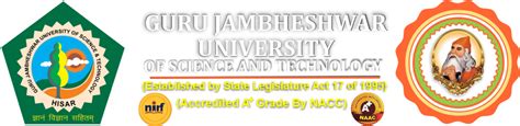 Guru Jambheshwar University Of Science And Technology Hisar Haryana