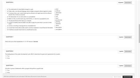 solved question 6 20 points save answer the small points of